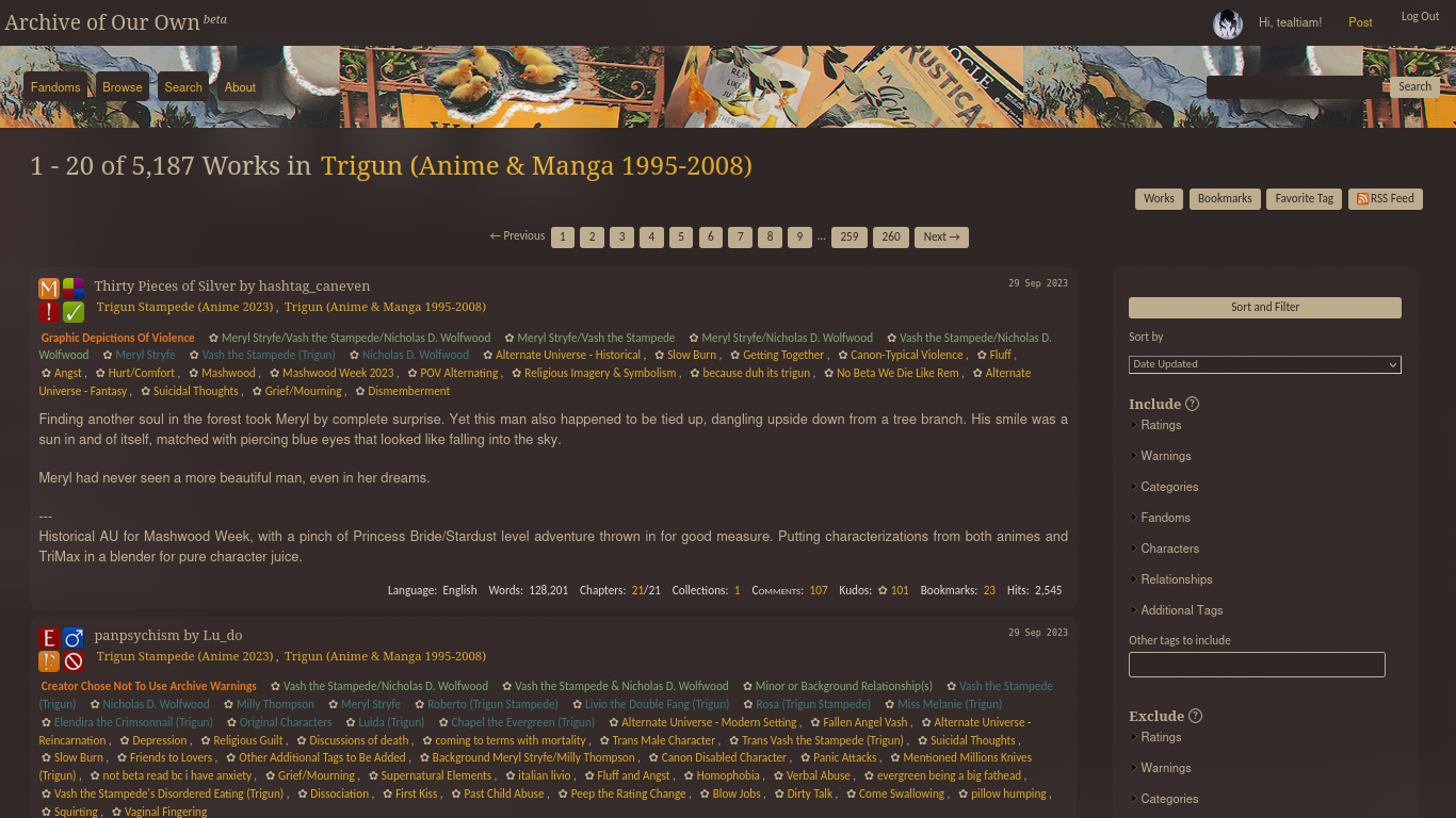 [AO3 skin] Lily Garden - tealtiam - No Fandom [Archive of Our Own]